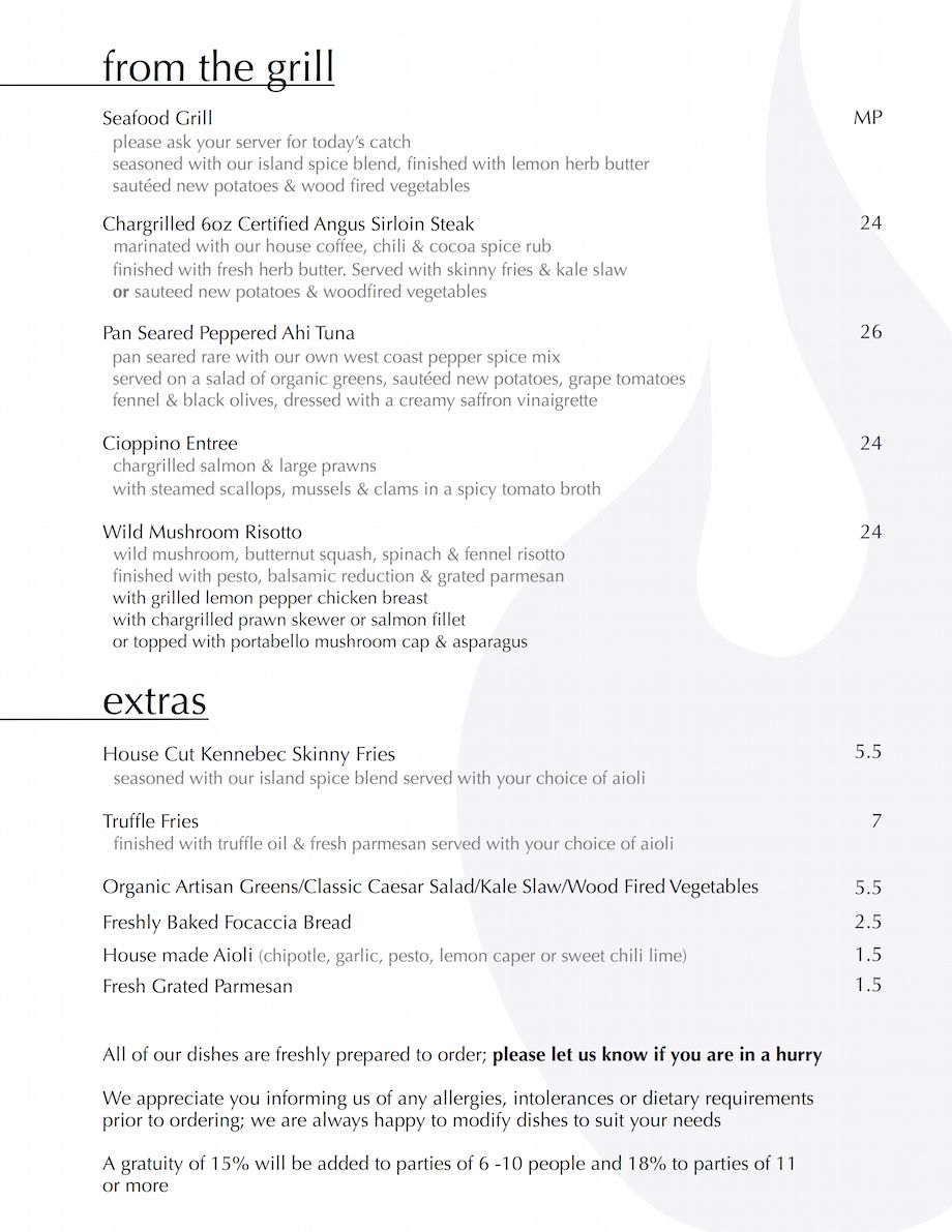 FALL:WINTER MENU PASTA