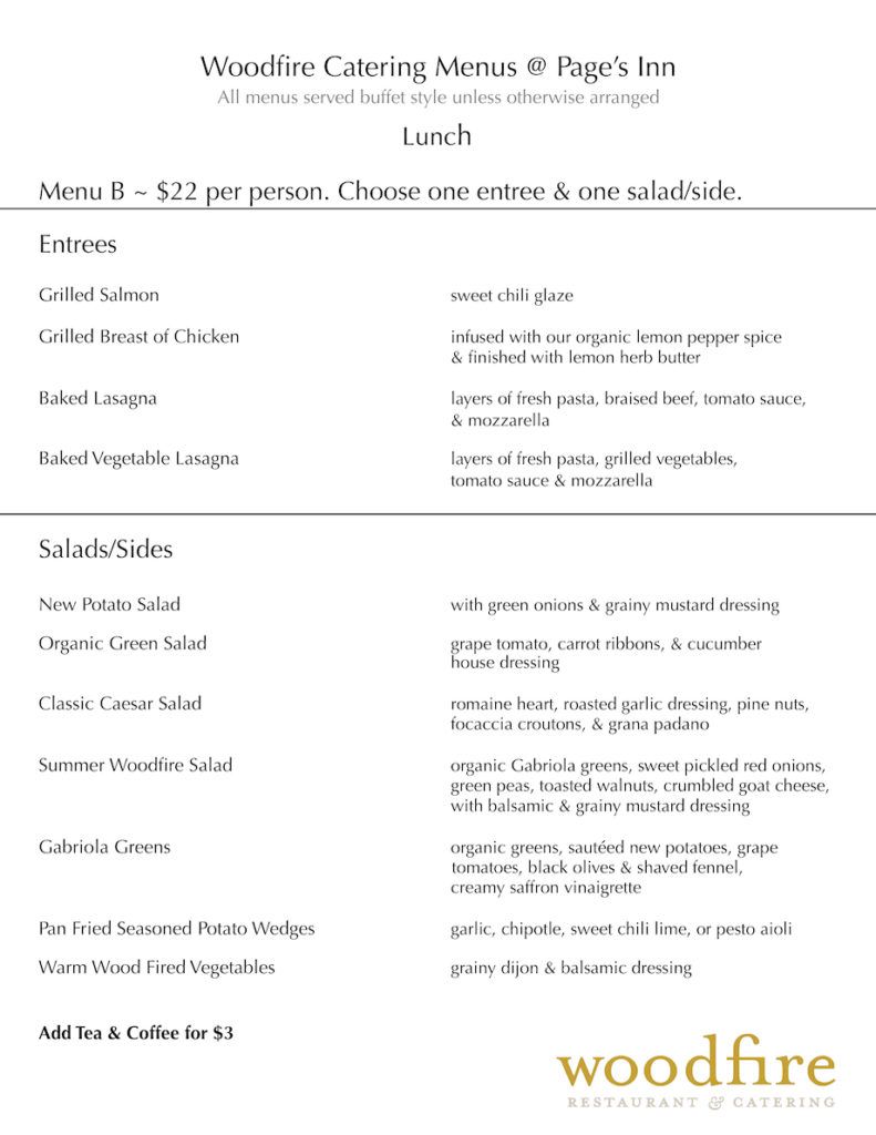 FINAL Page’s Menus LUNCH MENU B