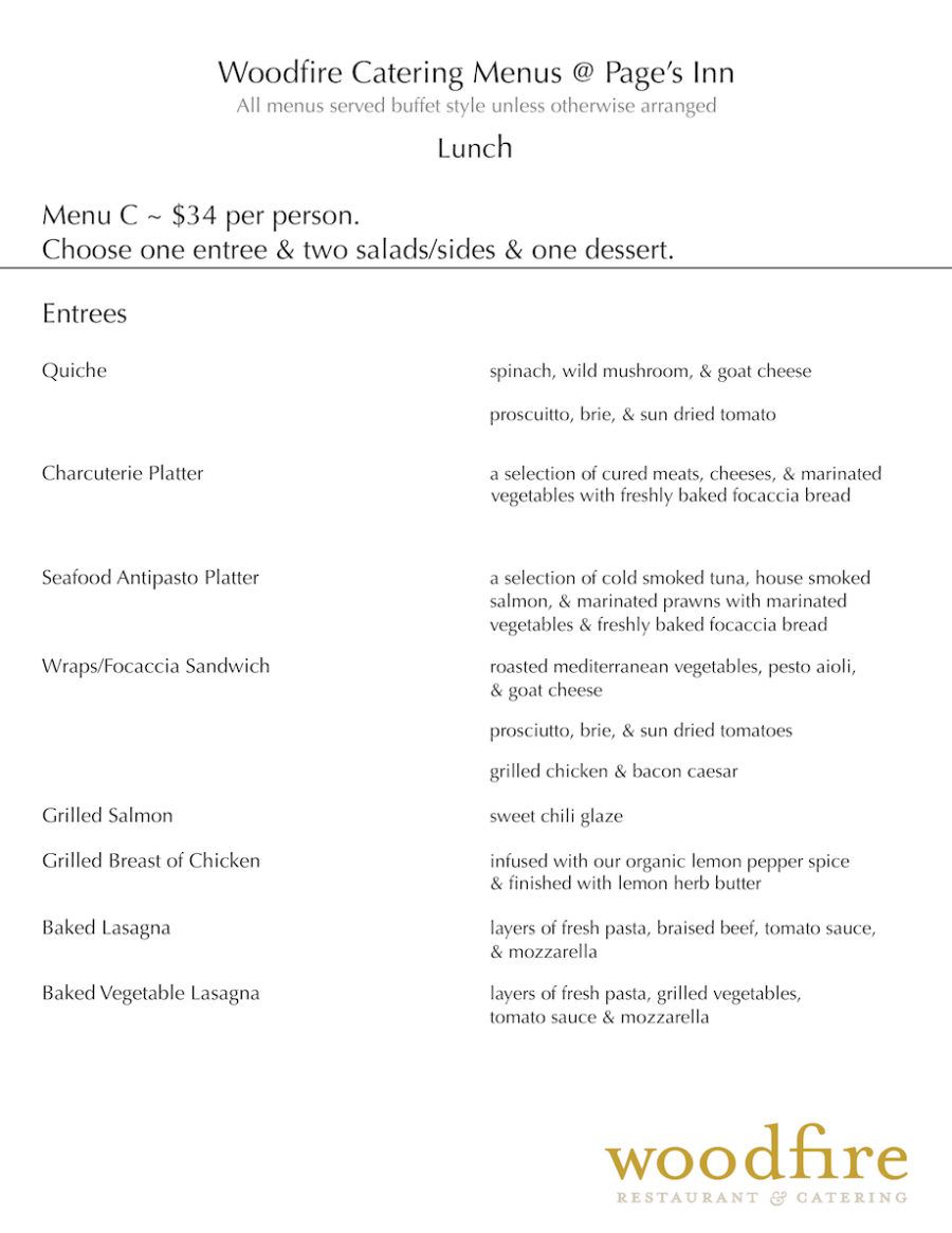 FINAL Page’s Menus LUNCH MENU C